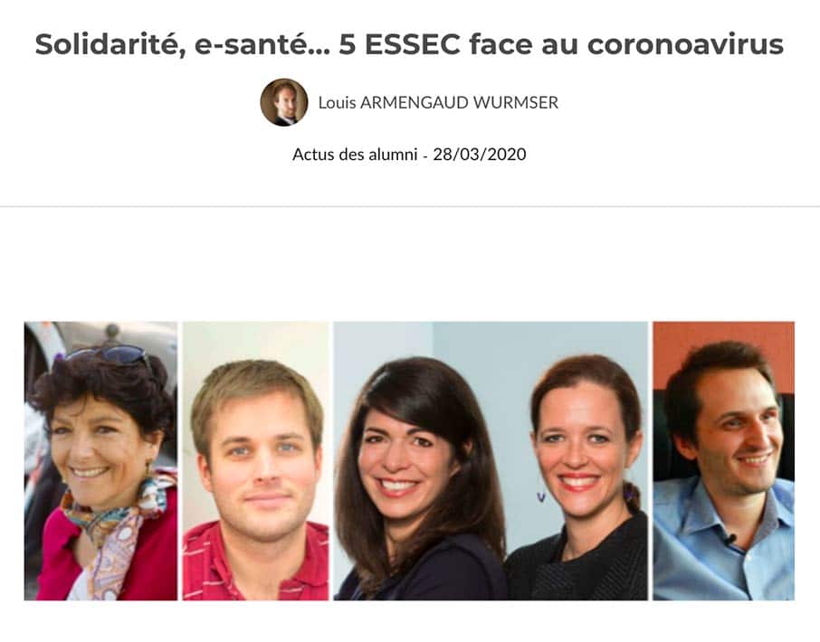 ESSEC Alumni - Solidarité, e-santé… 5 ESSEC face au coronavirus - CATALYSE ESSEC Alumni - Solidarité, e-santé… 5 ESSEC face au coronavirus - CATALYSE